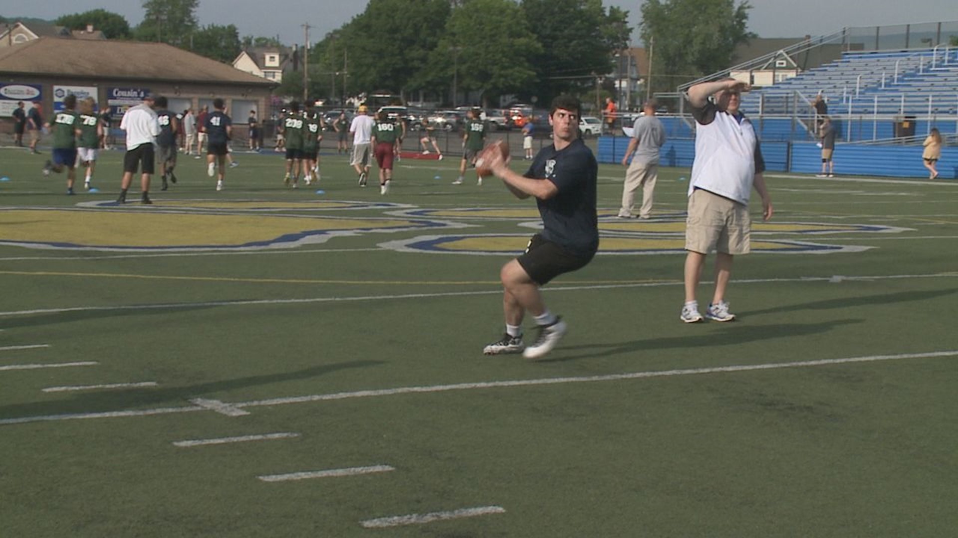 100 High-School Players Come To The Football Combine At John Henzes ...