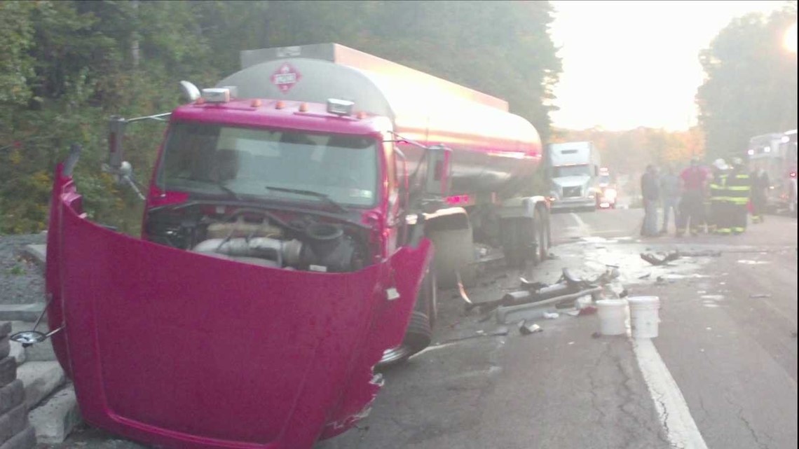 Fuel Truck Crash Closes Road | wnep.com