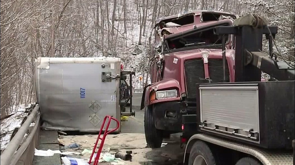 Rig Wreck Closes Road in Lycoming County | wnep.com