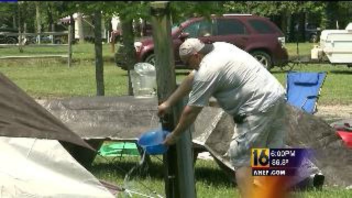 Campers Washed Out by Flooding | wnep.com