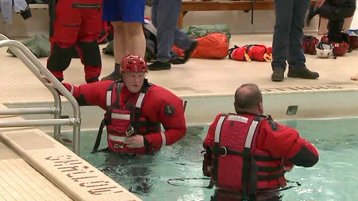 Water Rescue Team Practices With New Suits | wnep.com