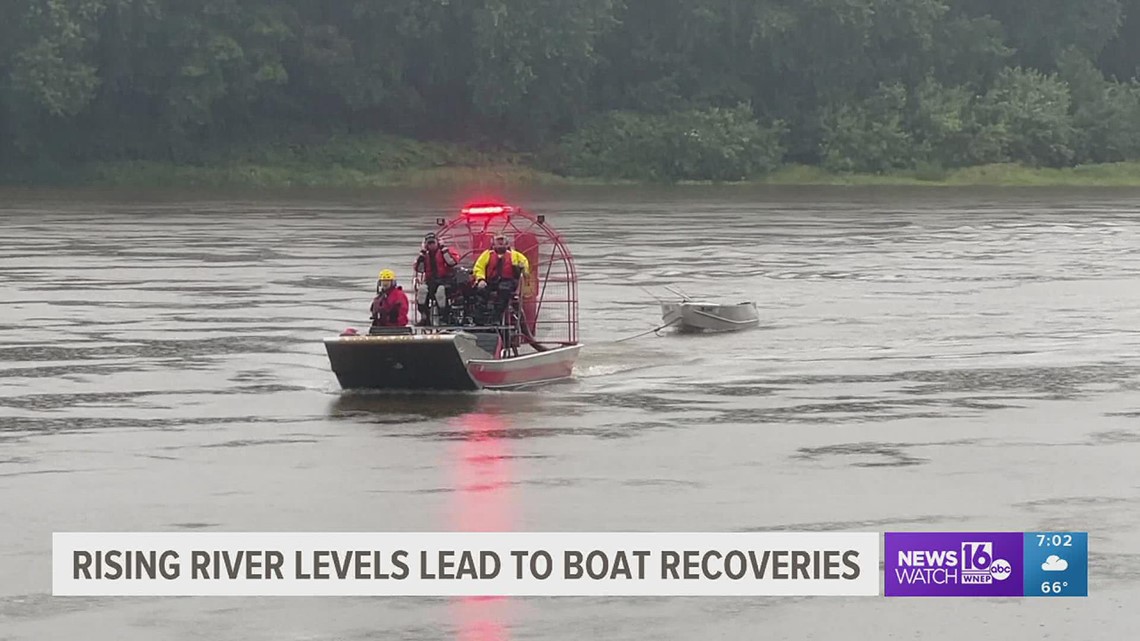 Rising river levels lead to boat recoveries | wnep.com