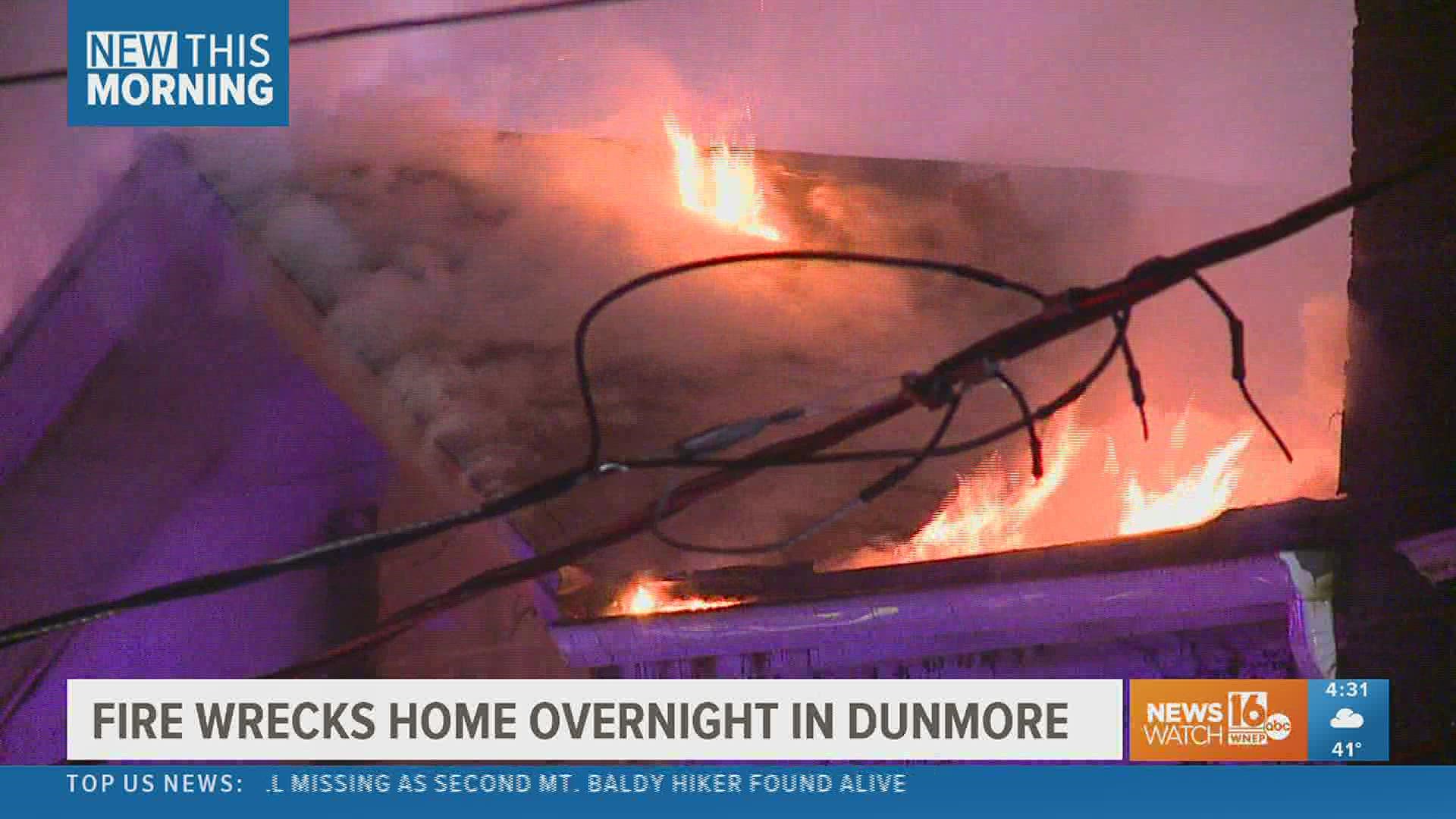 Seven people safe after a fire in Dunmore | wnep.com