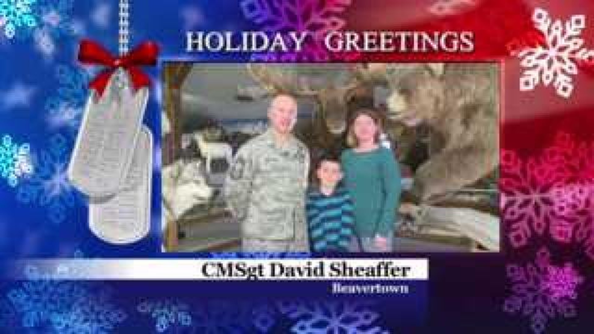 Military Greeting: USAF CMSgt David Sheaffer | wnep.com