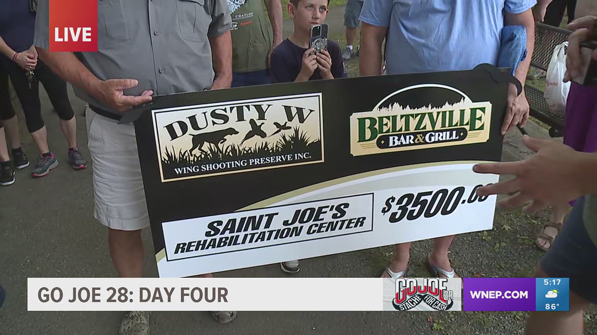 Donations await Joe in Weissport on Day 4 of Go Joe 28 | wnep.com