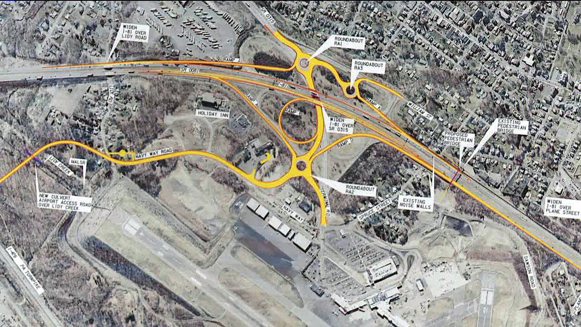 New Ramps, Roundabouts To Be Built Near Airport | wnep.com