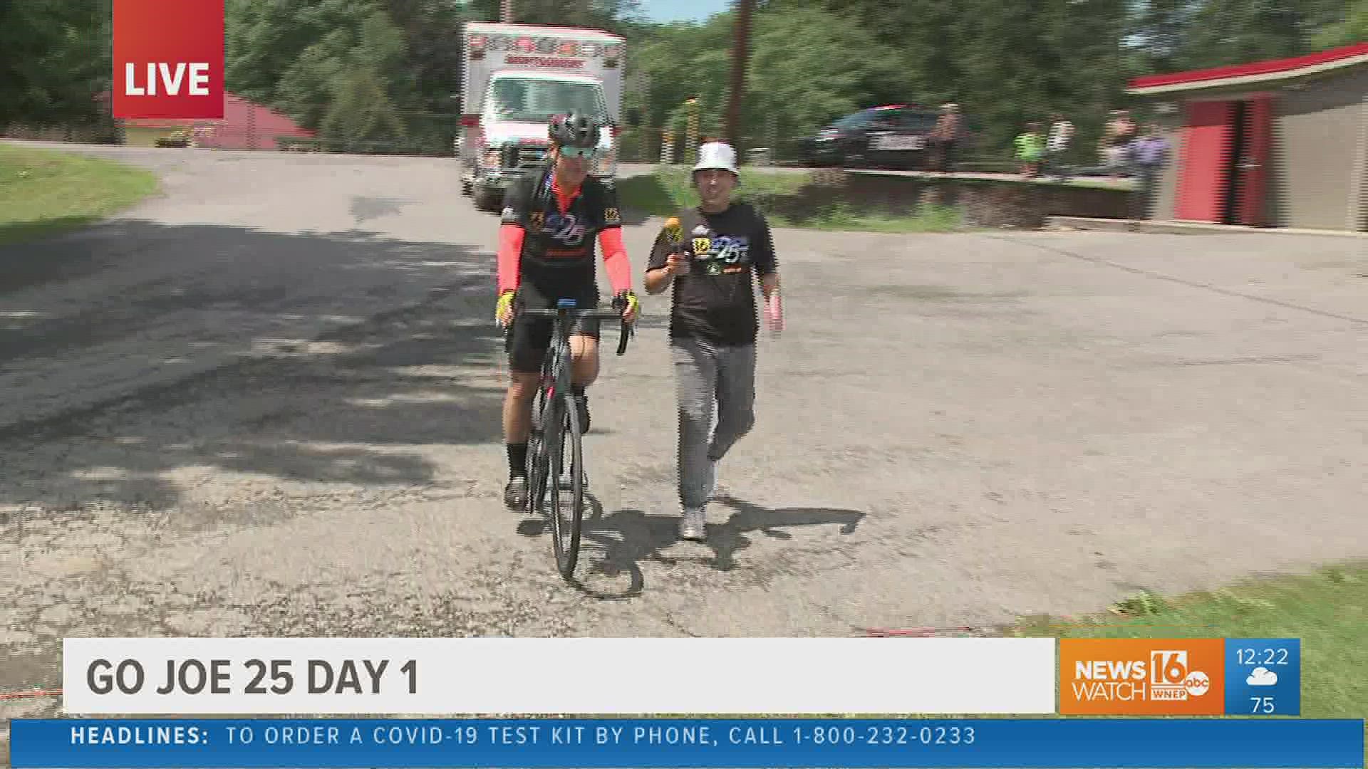 Joe arrives in Montgomery on Day One of Go Joe 25 | wnep.com