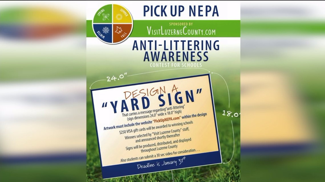 Students Compete in Anti-littering Sign Campaign | wnep.com