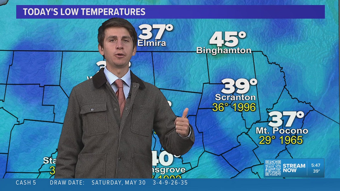 30s and chilly turns to 70s and sunshine | wnep.com