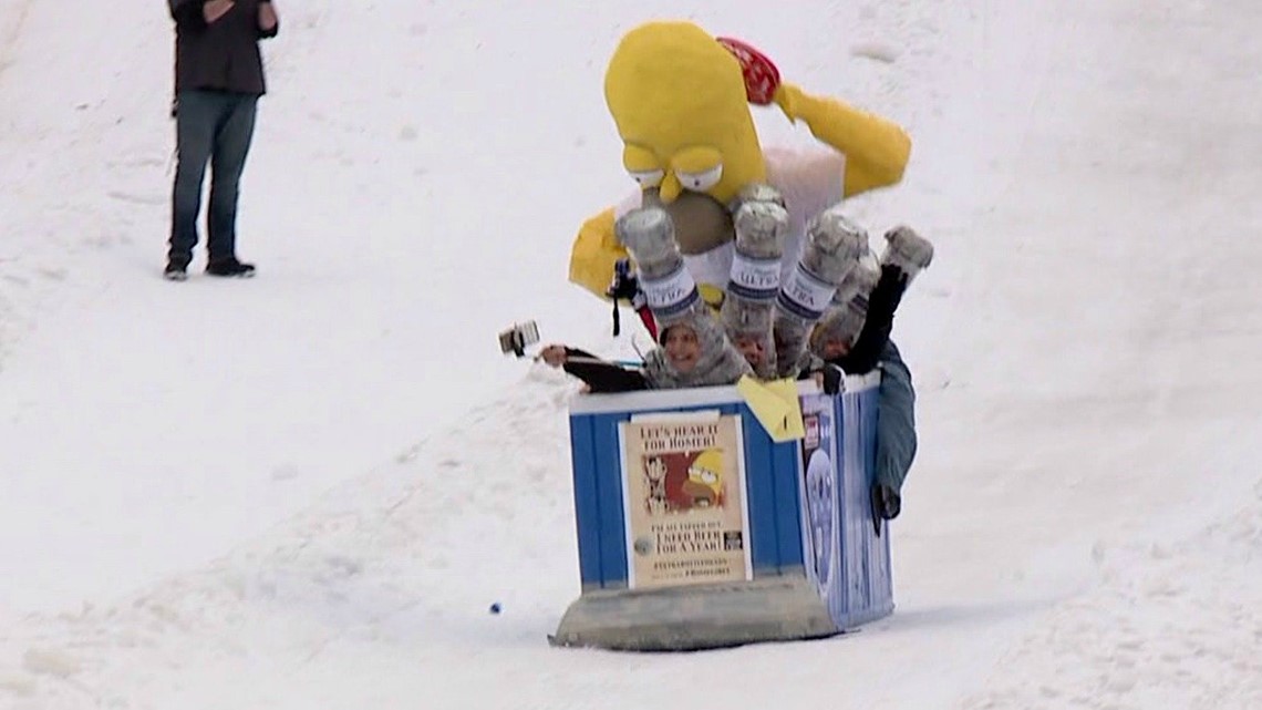 Crazy Cardboard Creations Careen Down Jack Frost Slope | wnep.com