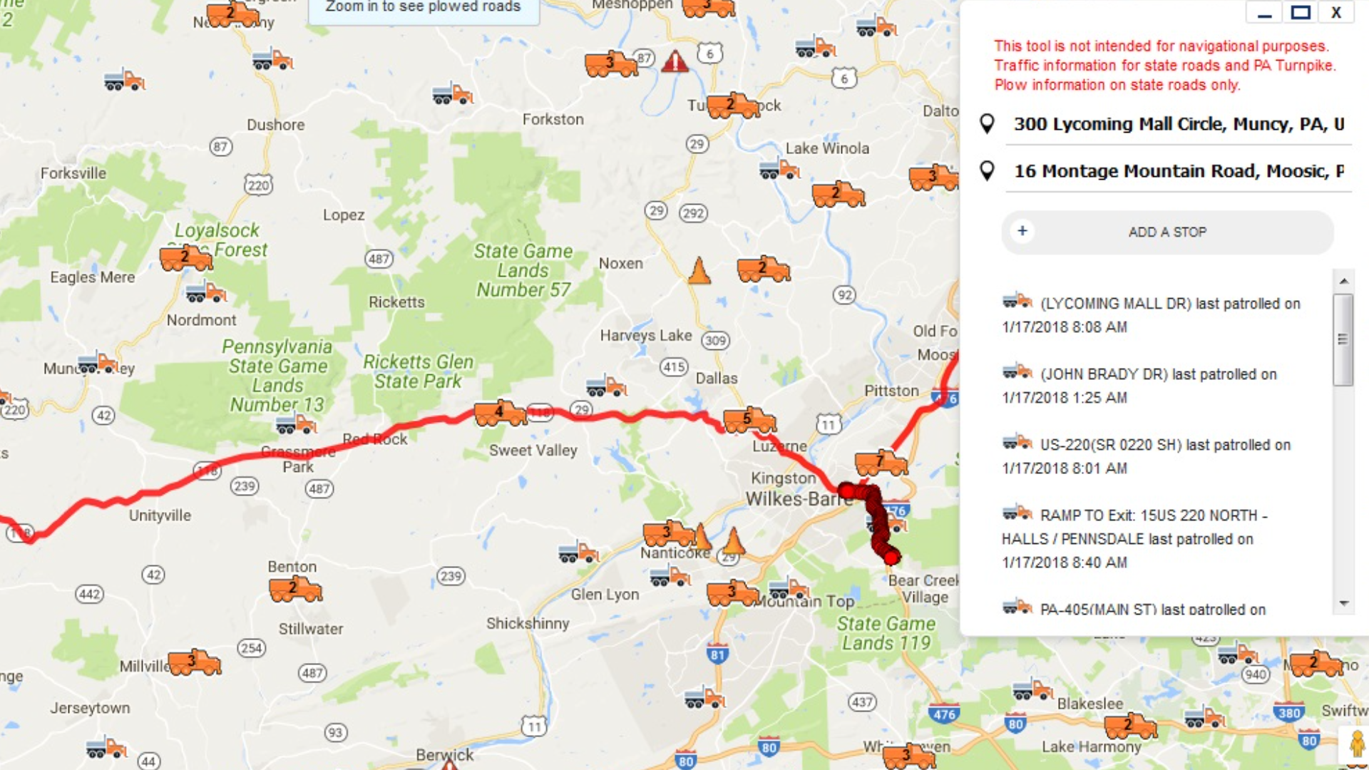 PennDOT plow tracker | wnep.com