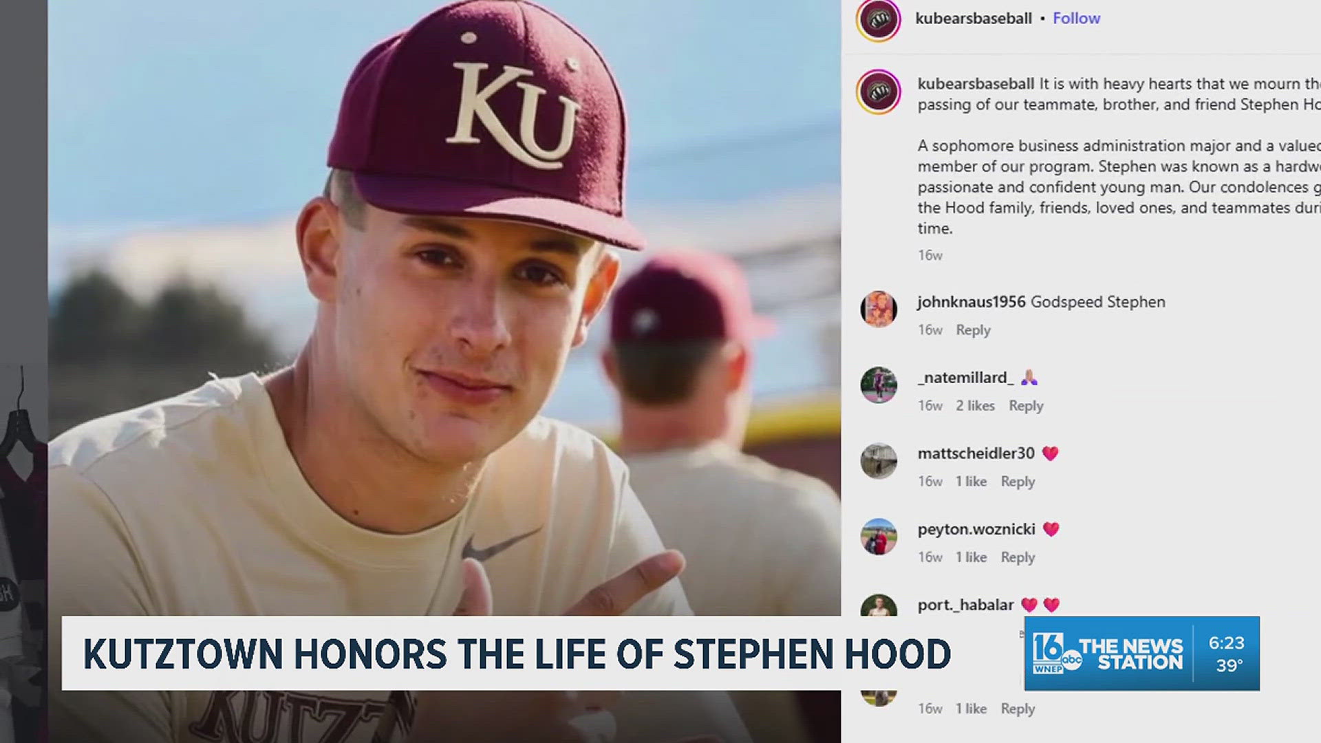 Kutztown University Honors The Life Of Stephen Hood | wnep.com