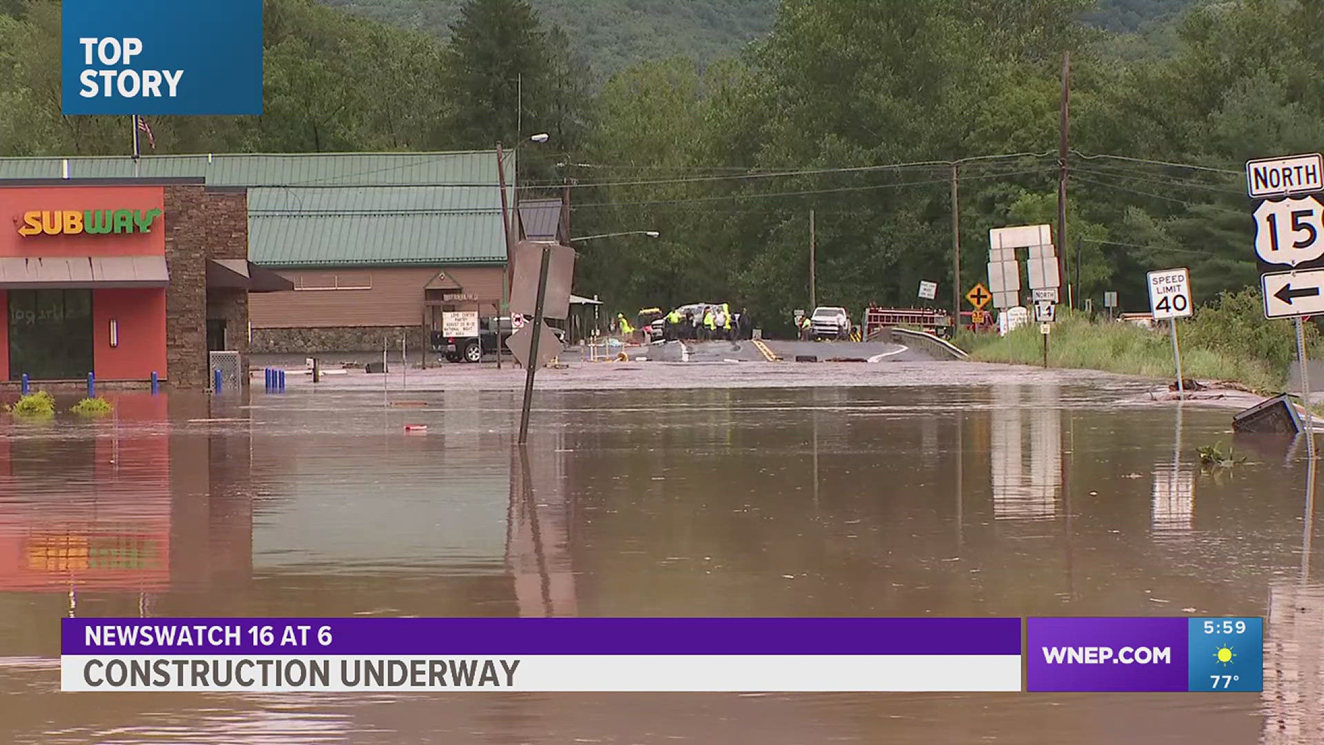 Bridge replacement underway in Lycoming County after storm damage ...