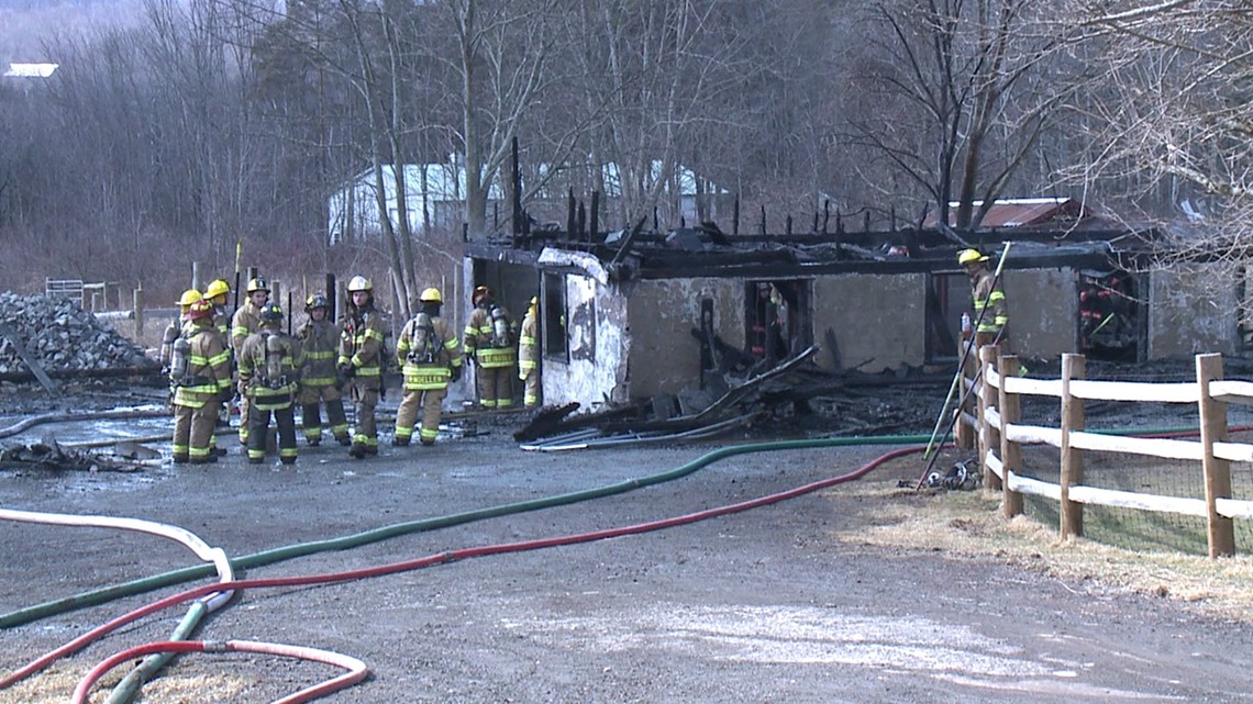 Seven departments called to combat barn fire | wnep.com