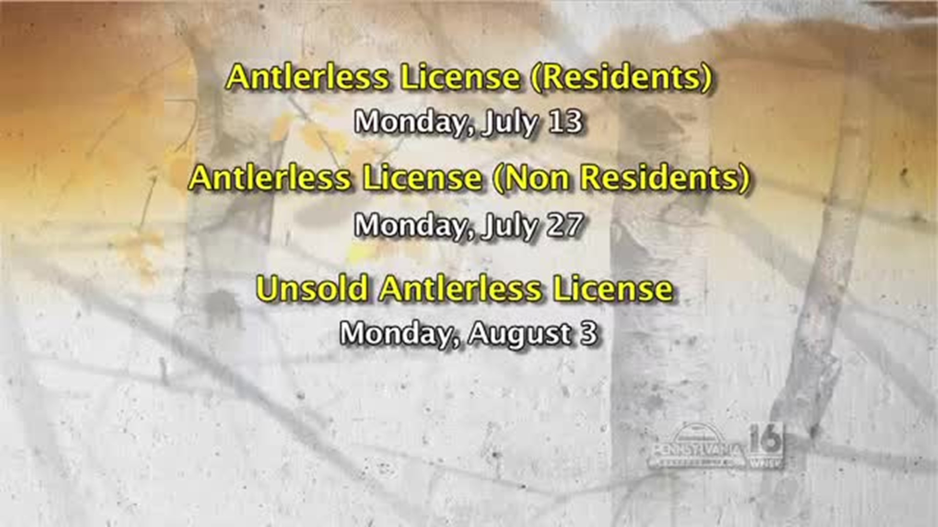 Hunting License Updates | wnep.com