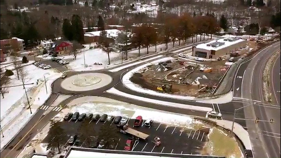 Road Construction Cleared, New Roundabout Open at Keystone College ...