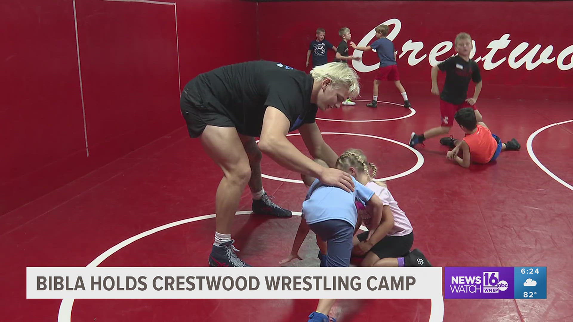 Magnus Bibla hosts wrestling camp at Crestwood | wnep.com
