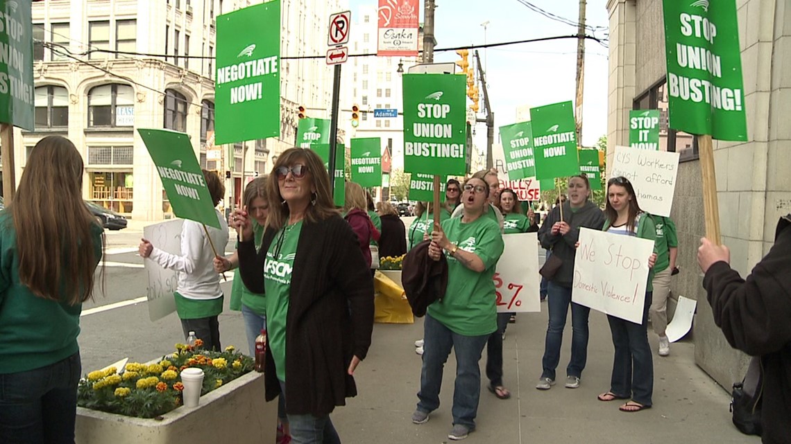 Child and Family Service Workers On Strike | wnep.com