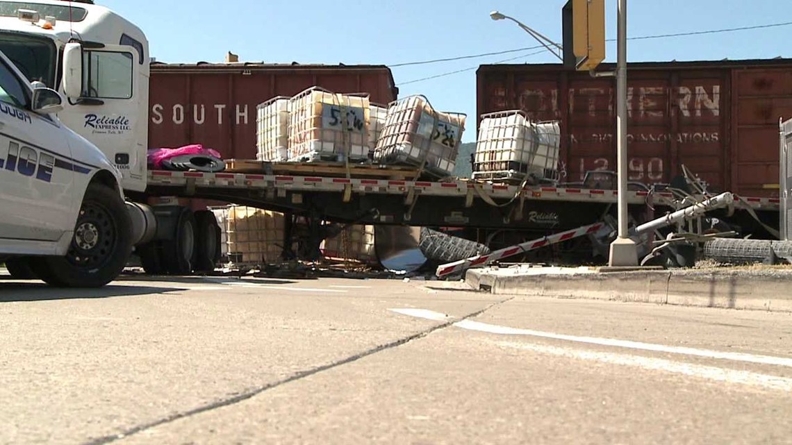 Train Collides with Semi Truck | wnep.com