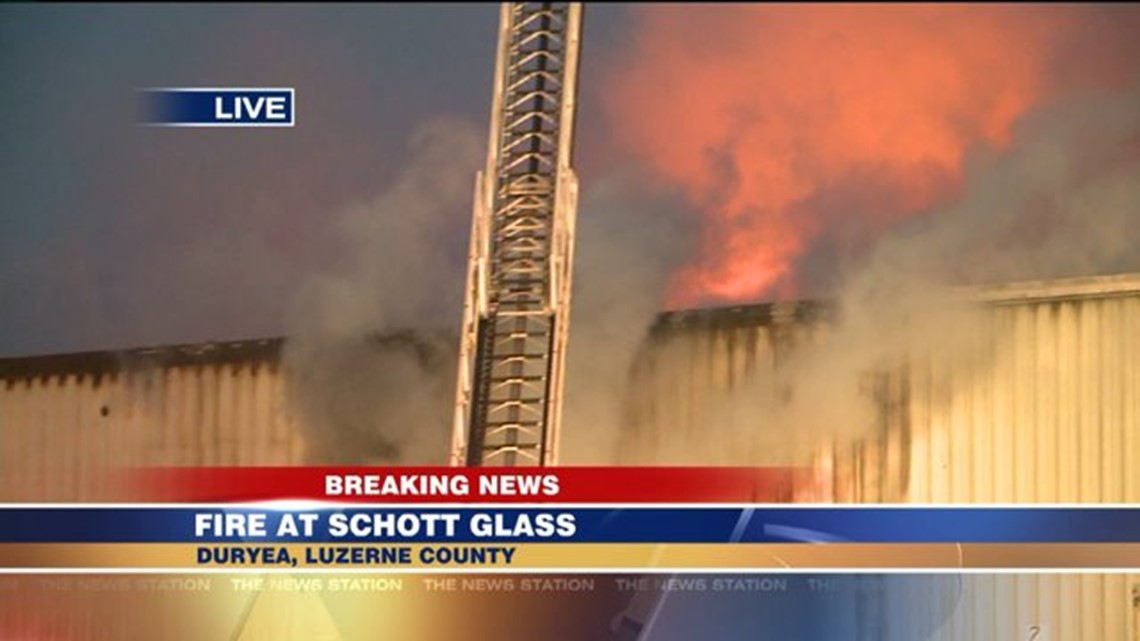 BREAKING: Fire Hits Schott Glass Facility in Duryea | wnep.com