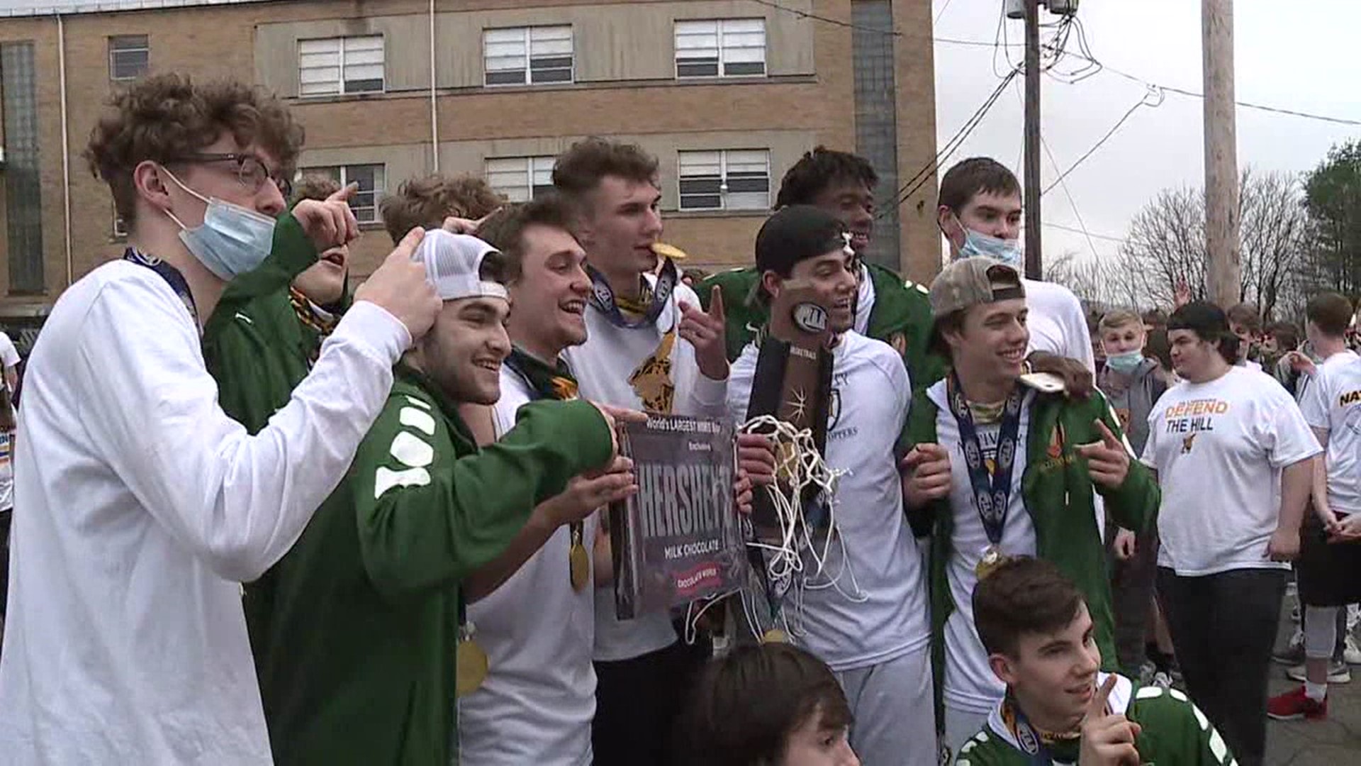 Basketball champs Nativity BVM return home | wnep.com