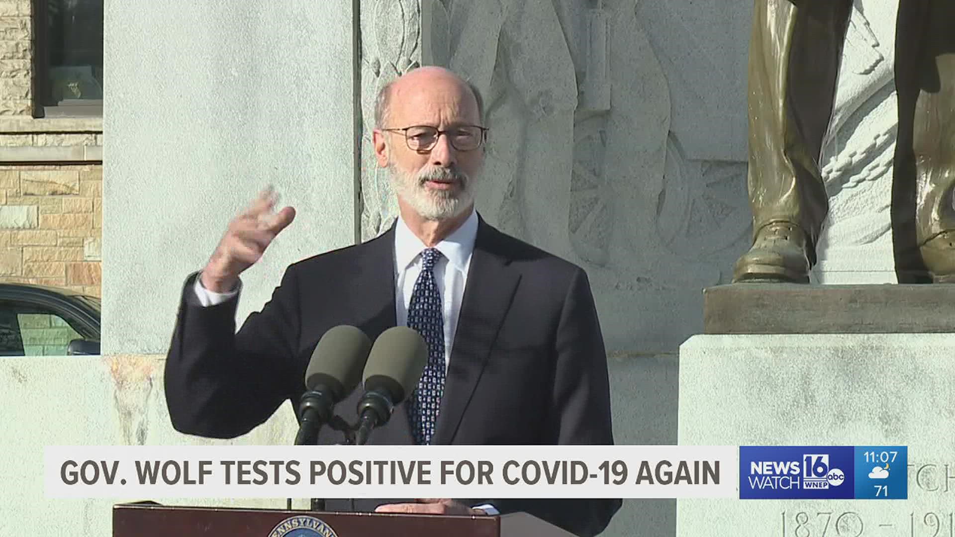 Gov. Wolf announces he tested positive for Coronavirus | fox43.com