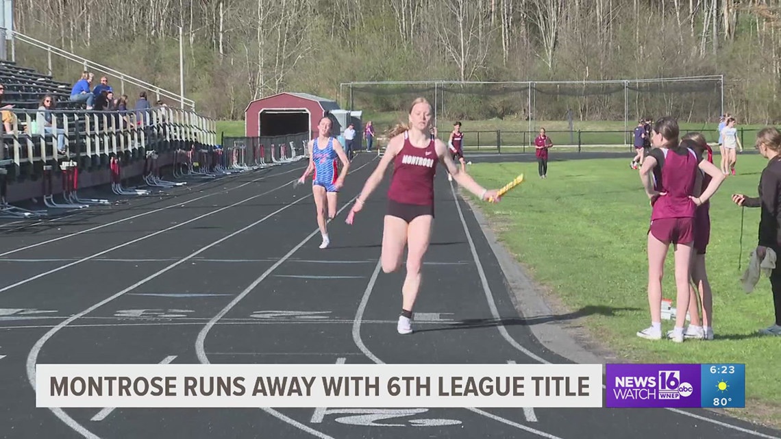 Montrose girls track and field wins sixth league title | wnep.com