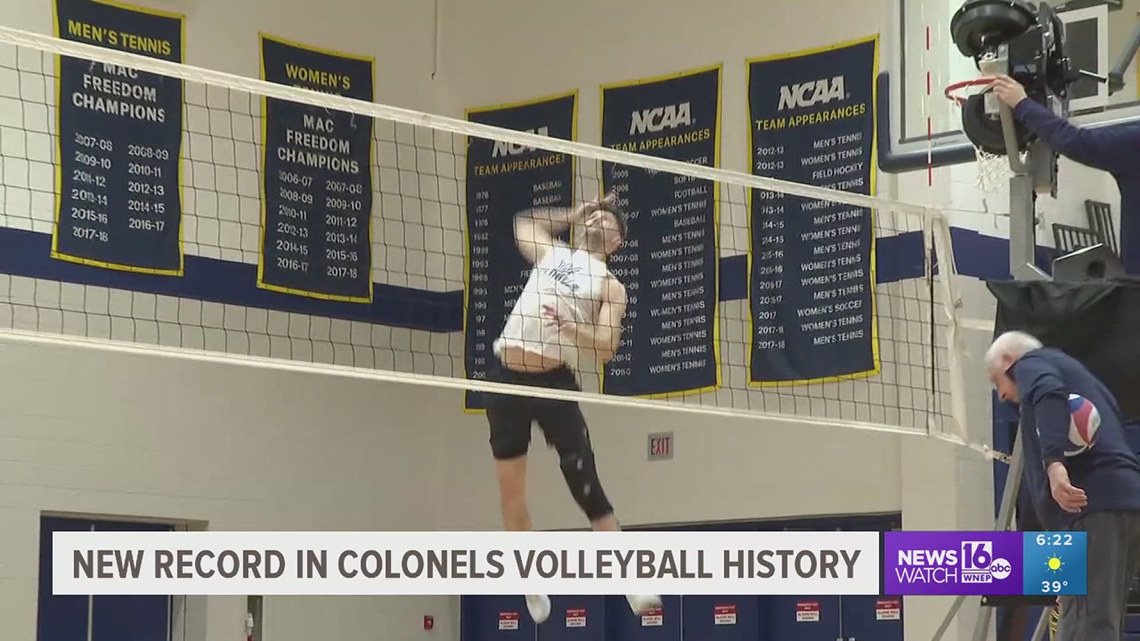 Jackson Shafer first to 1,000 kills in Wilkes men's volleyball program ...