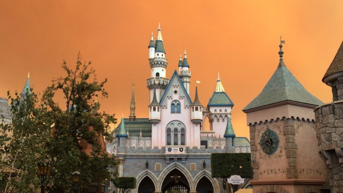Disneyland Takes on Eerie, Orange Glow Amid Southern California ...