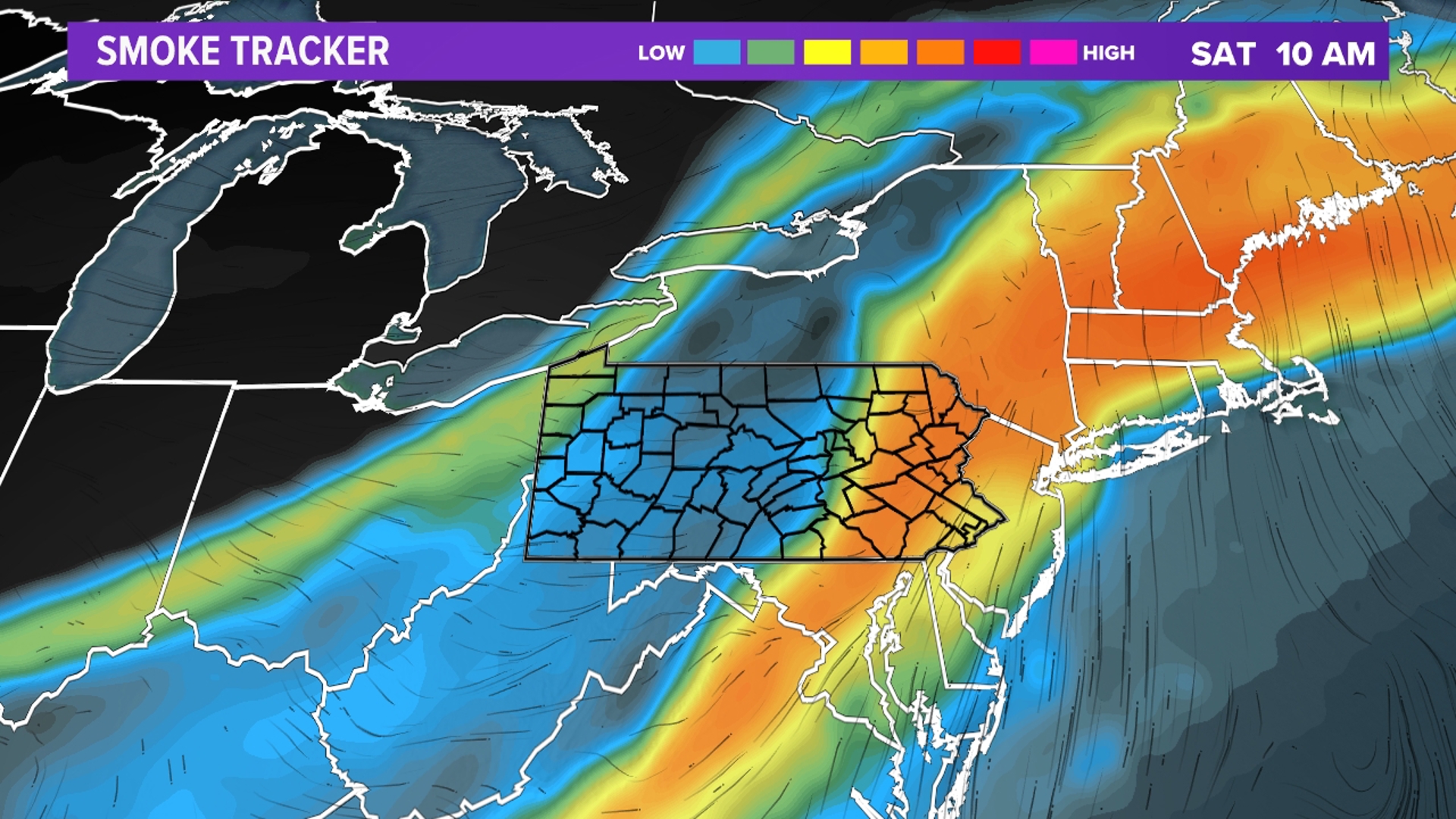 Wildfire smoke blankets Northeast; here's when the haze will finally clear | wnep.com