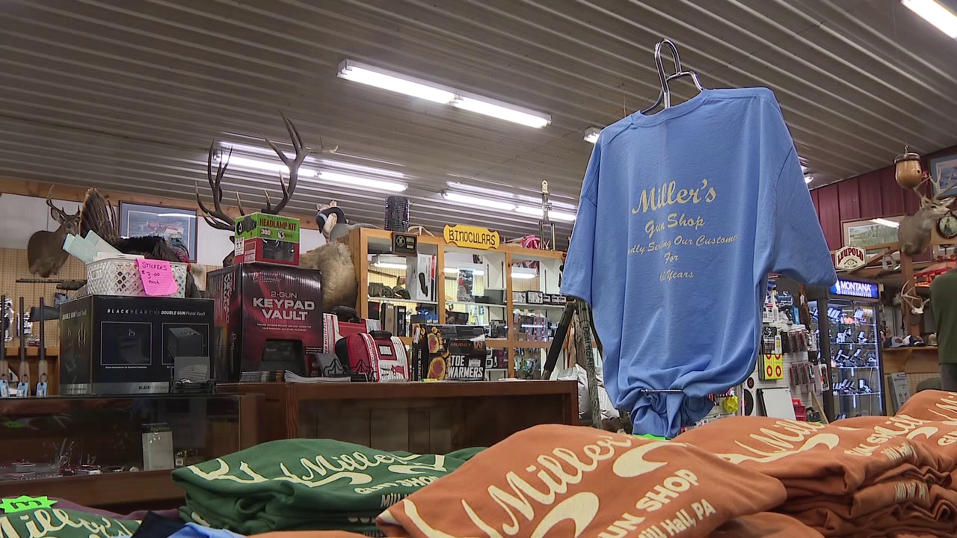 Gun shop celebrates 60 years in business in Clinton County | wnep.com
