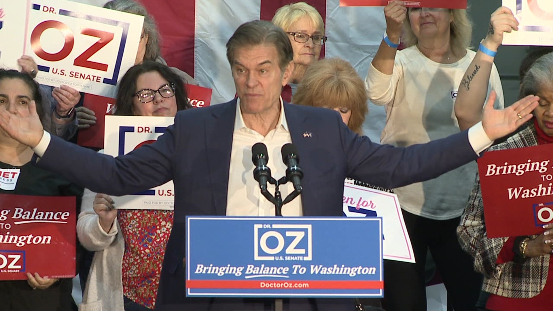 Dr. Oz's "Get Out The Vote" rally held in South Abington Township ...