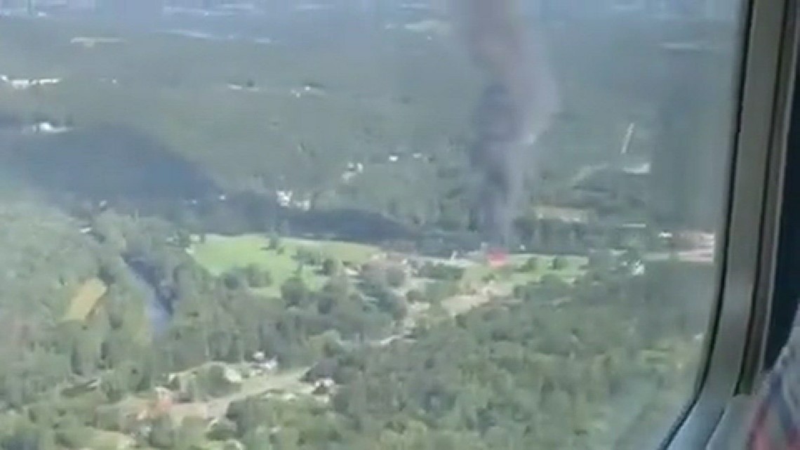 Another aerial view of shadowbrook barn fire | wnep.com