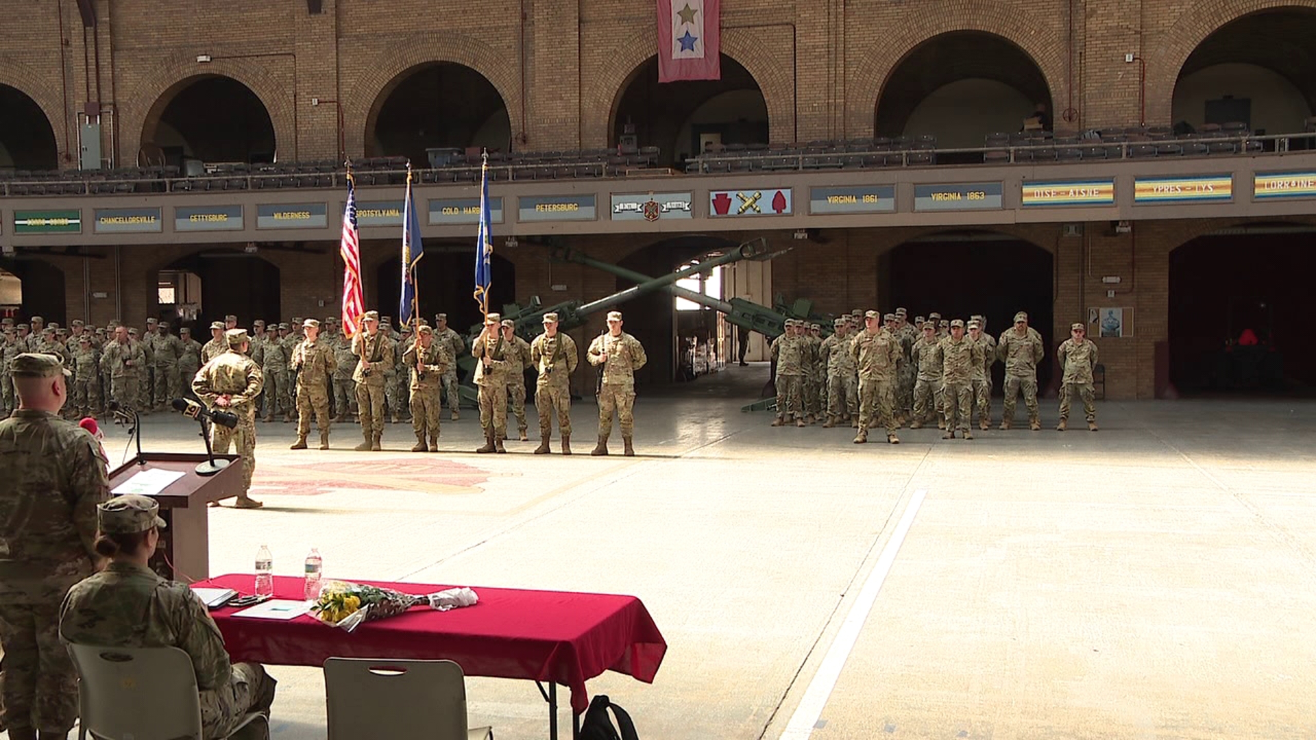 The 109th field artillery regiment is deactivated after 250 years of ...
