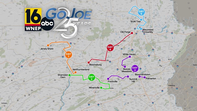 Go Joe 25: Joe Snedeker's charity bike ride plans taking shape | wnep.com