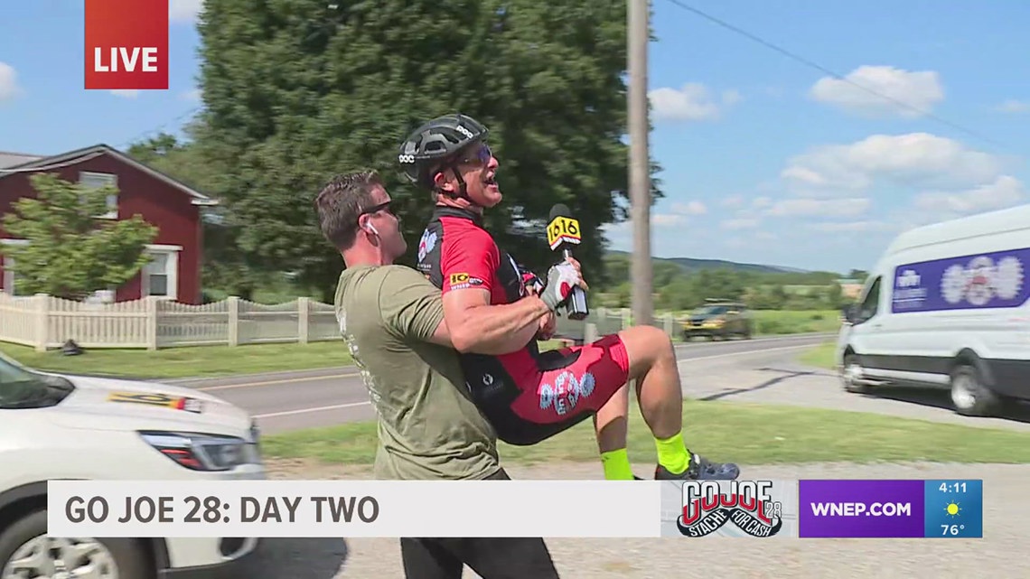 An uplifting stop in Winfield for Day 2 of Go Joe 28 | wnep.com