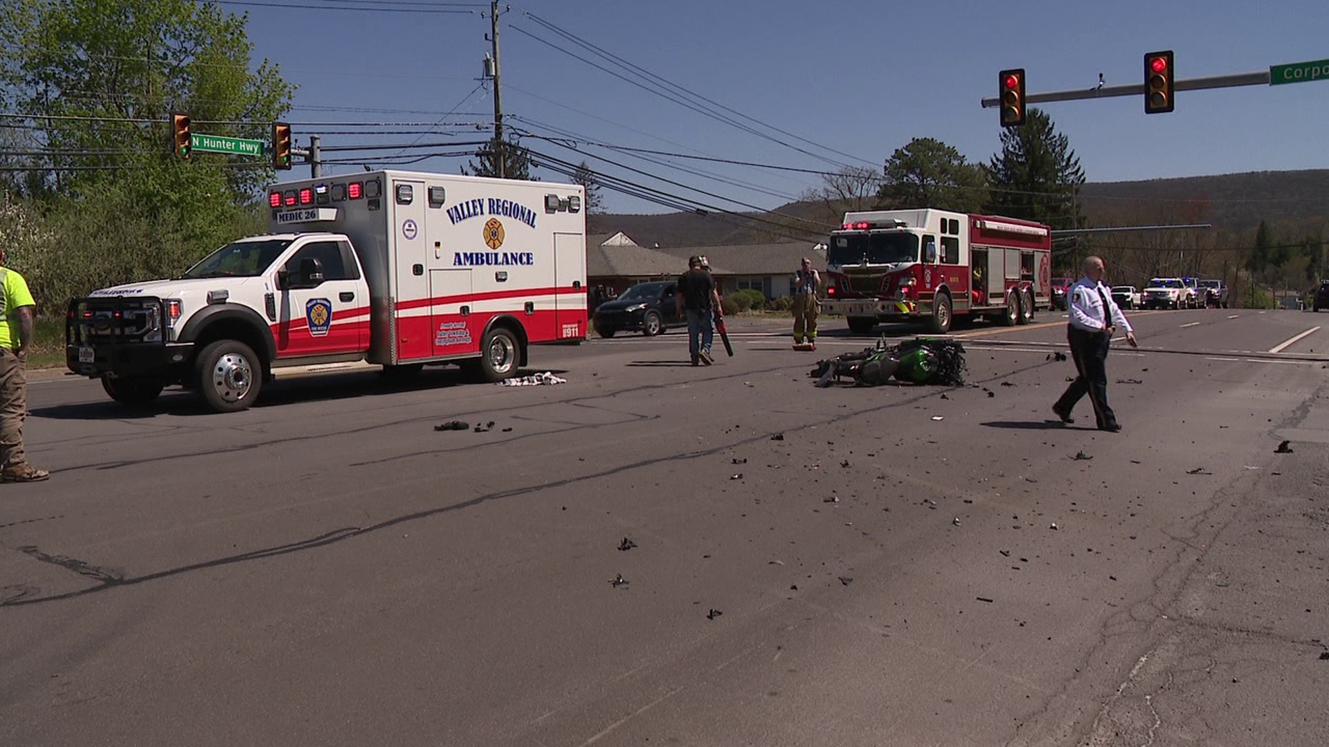 Motorcyclist badly injured after crashing into school bus in Butler Twp ...