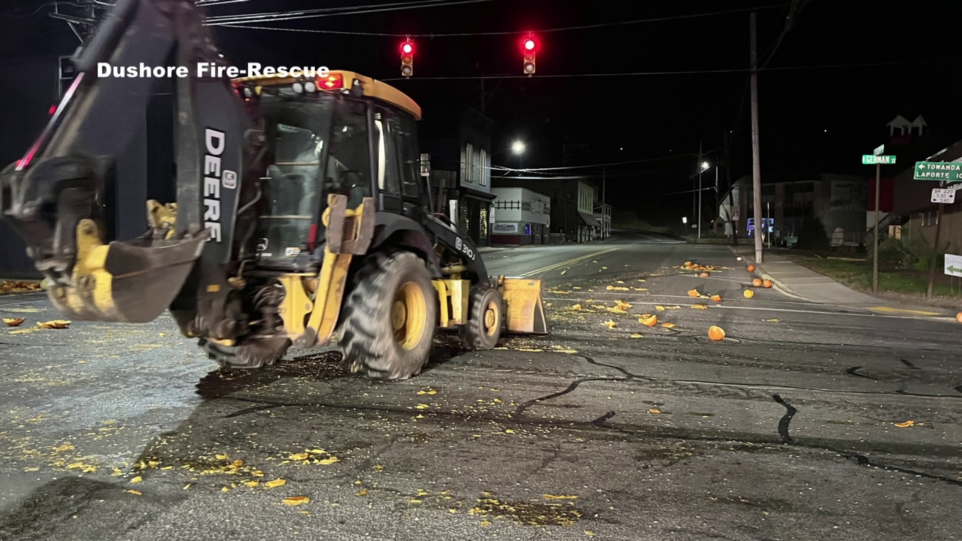 Pumpkins smashed at intersection in Dushore | wnep.com