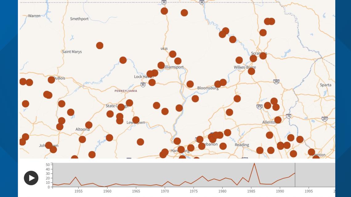 Pennsylvania historic tornado data | wnep.com
