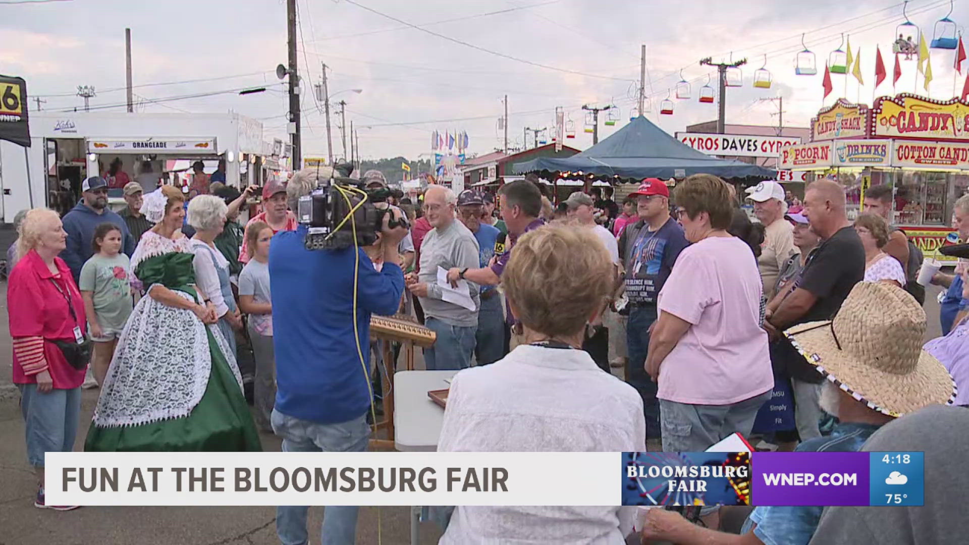 Bloomsburg Fair Fun: Jeremy tries pizza and showcases dulcimers, Kurt ...