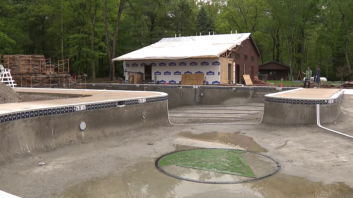 Camp Susque reveals unique features as new pool nears completion | wnep.com