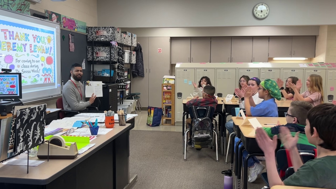 Jeremy Lewan reads to students in Luzerne County | wnep.com