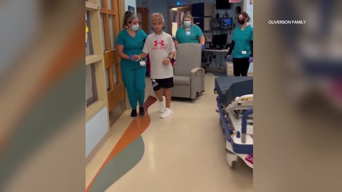 Easton Oliverson, injured Little Leaguer, continues to recover | wnep.com