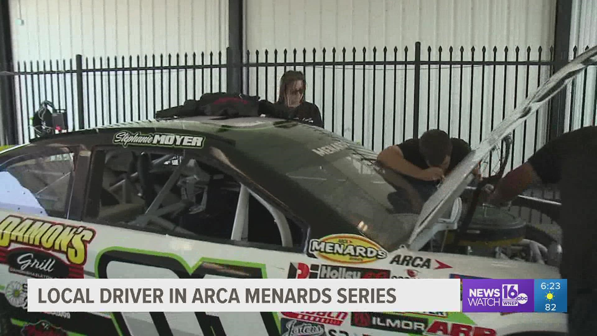Stephanie Moyer From Sheppton, PA Driving In The ARCA Menards Series At ...