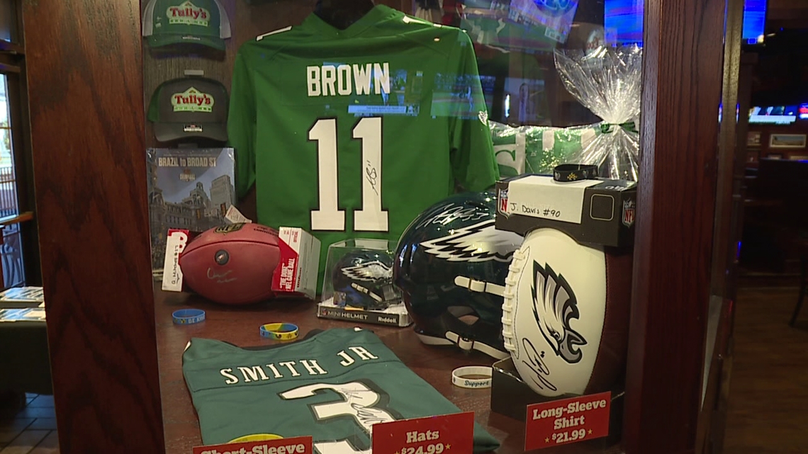 Tully's Restaurant raffles Eagles gear for autism in Lackawanna County ...