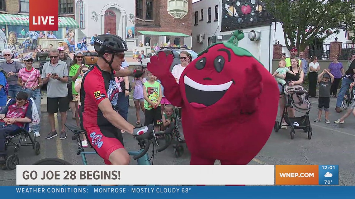 Joe stops in Pittston during Day 1 of Go Joe 28 | wnep.com