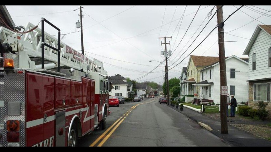 Utility Pole Fire Closes Road | wnep.com