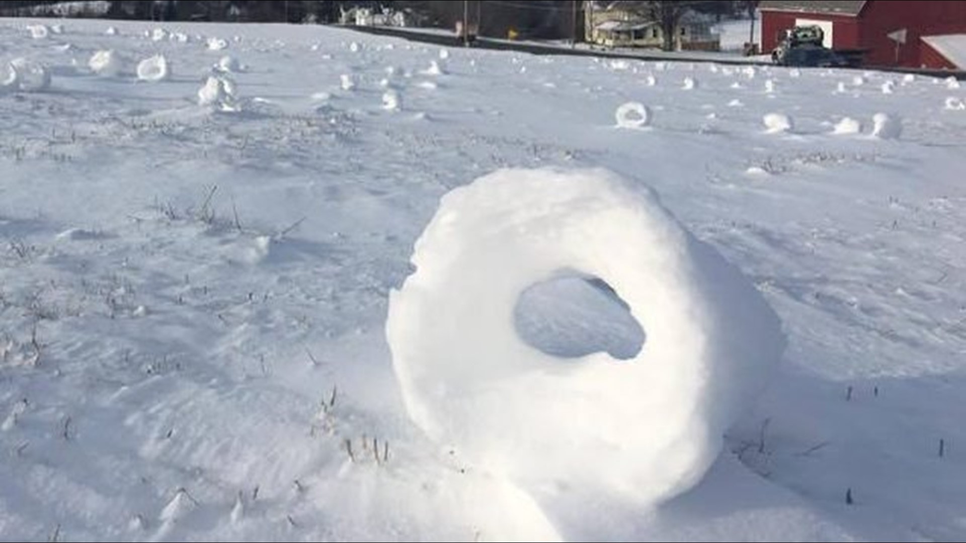 Snow Rollers, a Rare Winter Occurance, Captured in Our Area | wnep.com
