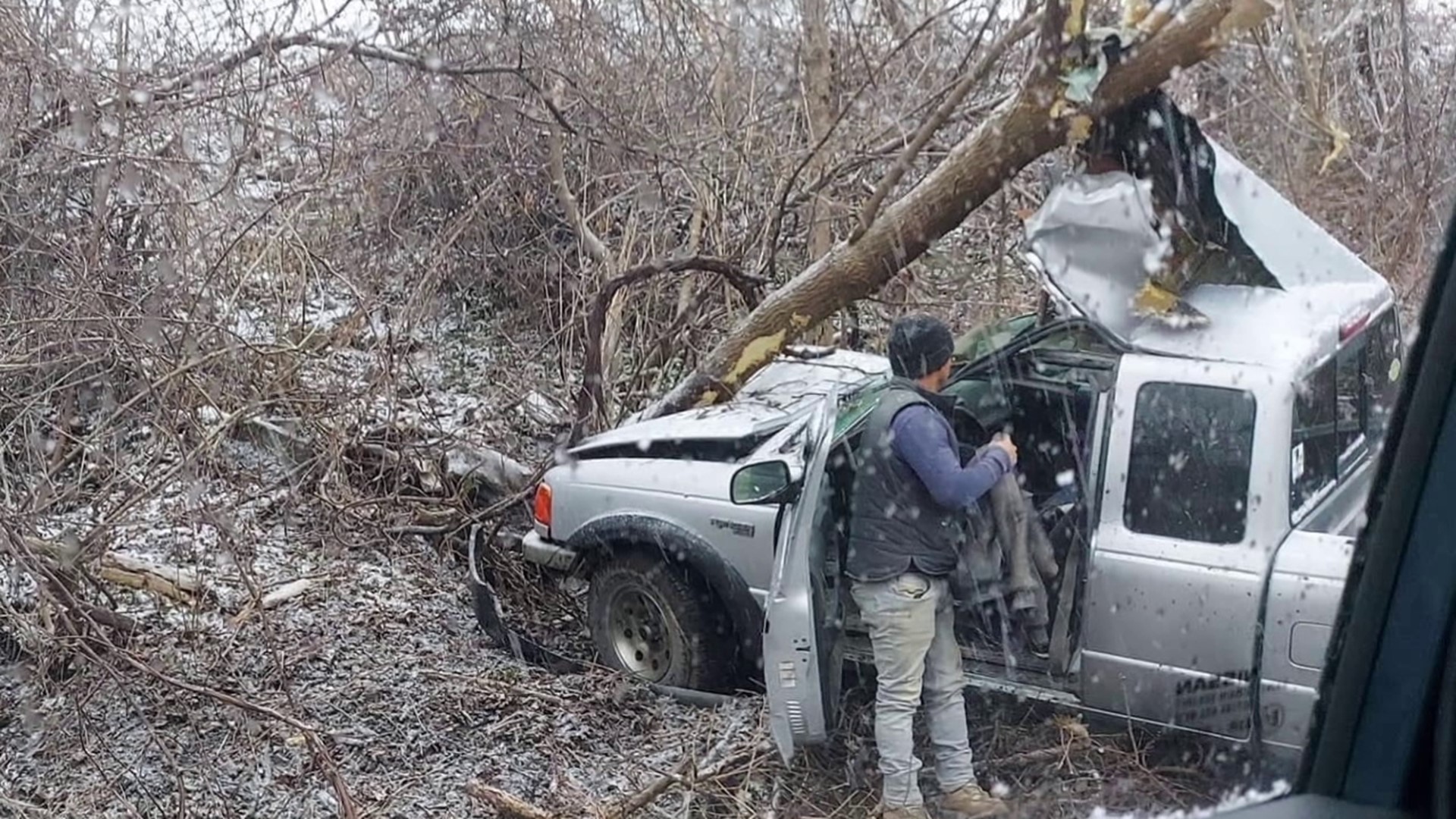 Truck smashes into a tree in Wyoming County | wnep.com