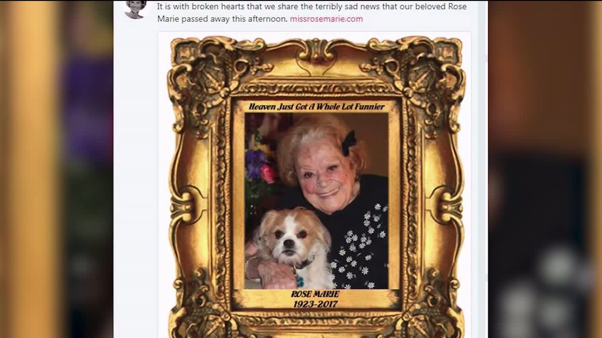 Actress Rose Marie Dies at 94 | wnep.com